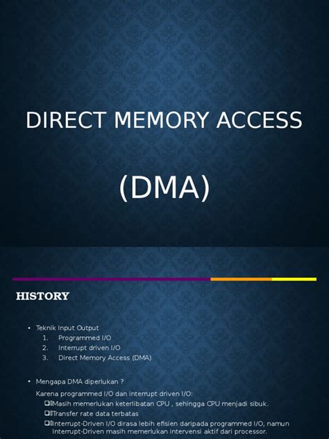 Direct Memory Access Pdf