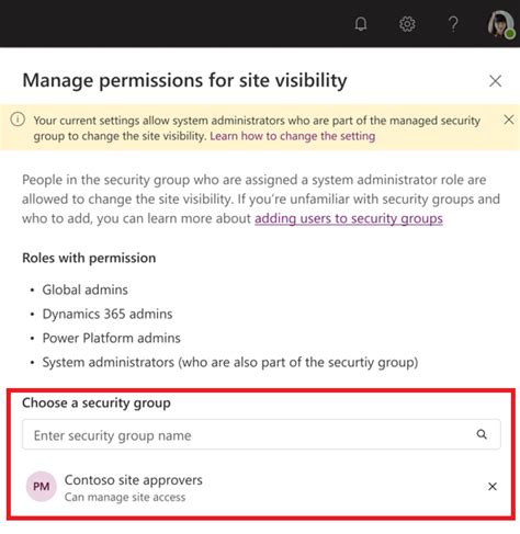 site visibility in power pages microsoft learn
