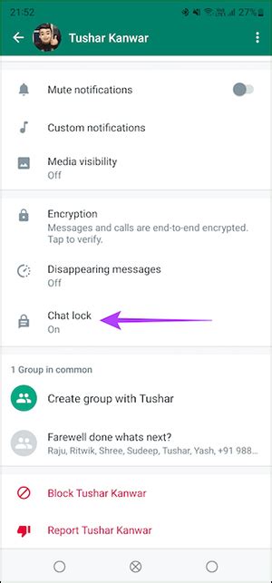How To Block A Specific WhatsApp Chat