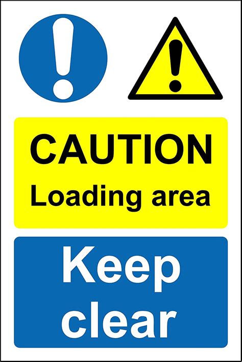 Kpcm Caution Loading Area Keep Clear Warehouse Made In The Uk