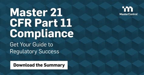 21 Cfr Part 11 Compliance Guide For Life Sciences Manufacturers