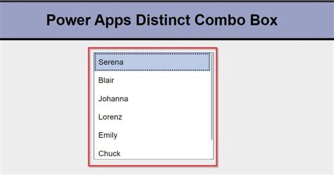 How To Populate Distinct Values In Power Apps Combo Box Enjoy SharePoint
