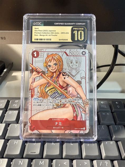 Cgc Pristine 10 Psa 10 Nami One Piece Card 25th Anniversary Promo Optcg