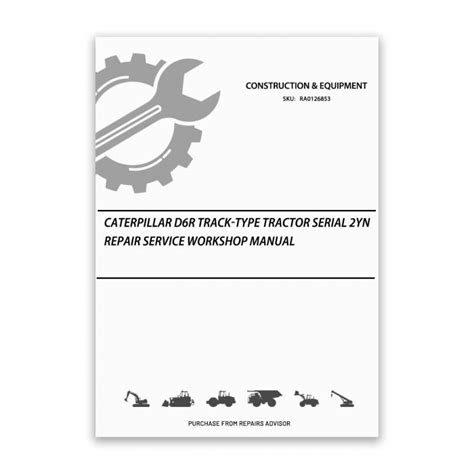Caterpillar D6r Track Type Tractor Serial 2yn Repair Service Workshop Manual