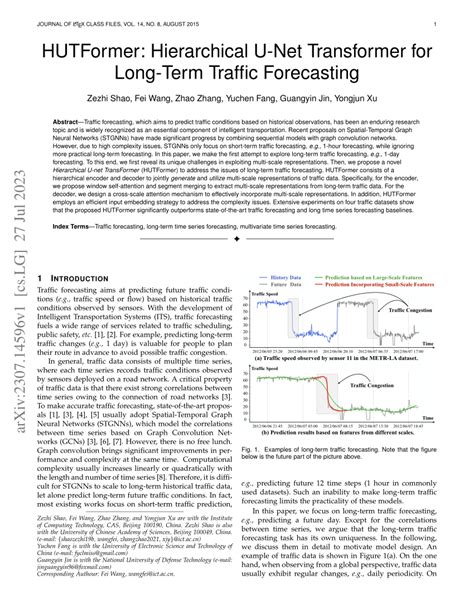 Pdf Hutformer Hierarchical U Net Transformer For Long Term Traffic Forecasting