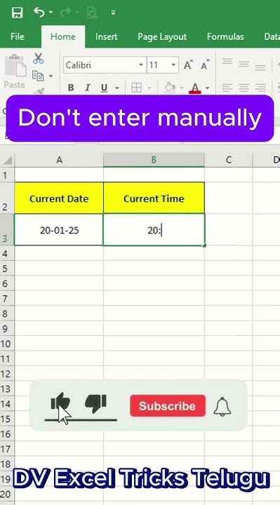 Shortcuts For Date And Time In Excel Excel Excelapp Excelshortcuts