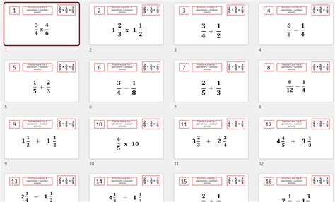 Fractions And The 4 Operations Outdoor Activity Teaching Resources