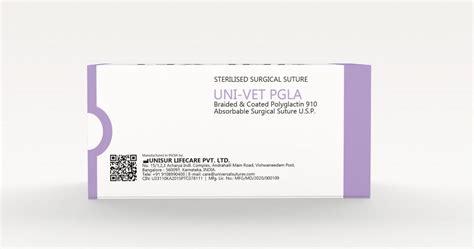 Polyglactin 910 Veterinary Suture Pgla Manufacturer And Exporter In India
