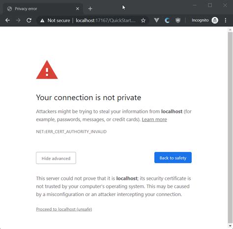 Dotnet Try Doesn T Work Due To Invalid Ssl Certificate Issue Dotnet Try GitHub