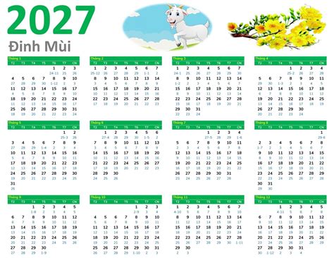 Tải Lịch Vạn Sự Năm 2027 File Pdf Excel Word Vector âm Dương