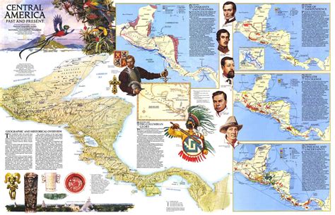 Central America Past And National Geographic Mapworld