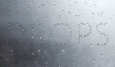 How To Create A Raindrops Text Effect In Adobe Photoshop IDevie