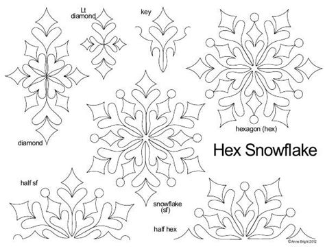 Hex Snowflake Anne Bright Designs