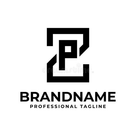 Letters Zp Monogram Logo Suitable For Any Business With Zp Or Pz
