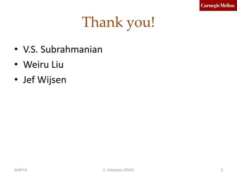 Ppt Influence Propagation In Large Graphs Theorems Algorithms And