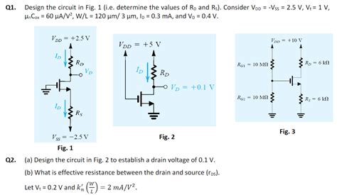 Solved Q Design The Circuit In Fig I E Determine The Chegg