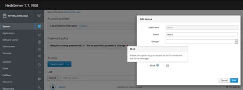 ssh domain user access problem support nethserver community