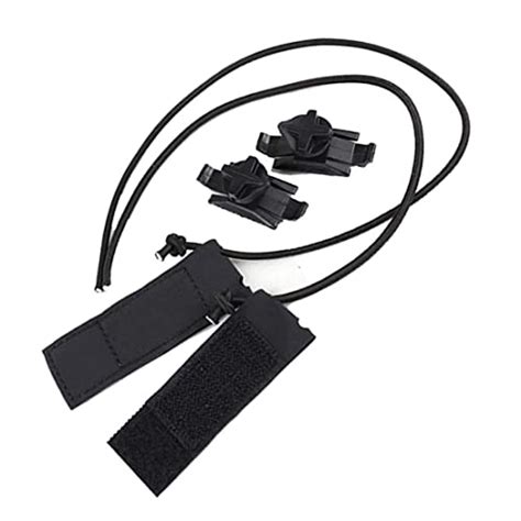 Warmheartting Tactical Bungee Goggle Strap Kit Goggles Auxiliary Line With Hook Loop Goggles