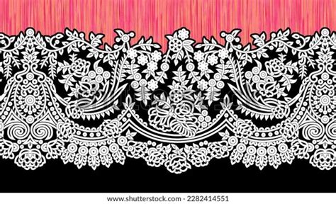 Beautiful Motif Pattern Design Border Background Stock Illustration 2282414551 Shutterstock