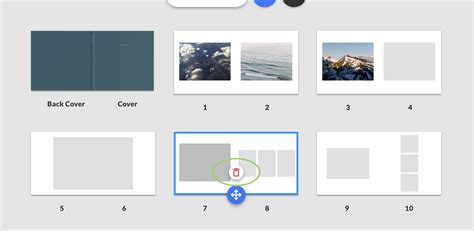 add delete and rearrange pages in a project artifact uprising