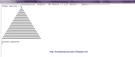 Aplikasi Membuat Piramida Dengan Java Kumpulan Program Java