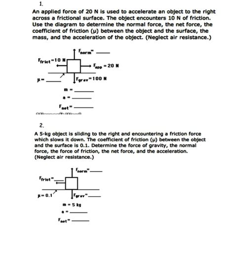 solved an applied force of 20 n is used to accelerate an