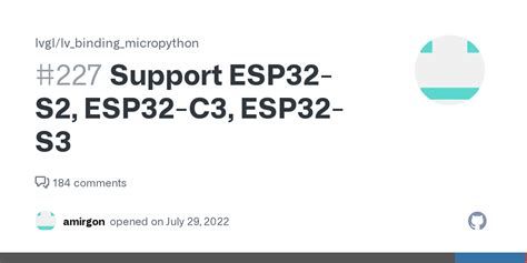 Support ESP S ESP C ESP S Issue Lvgl Lv Binding Micropython GitHub