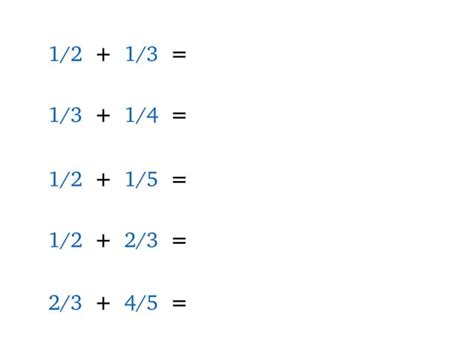Arithmetic Operations On Fractions Ppt