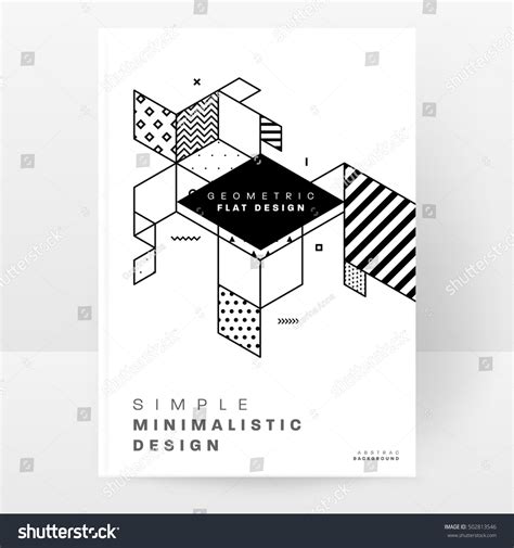 Geometric Background Template Covers Flyers Banners Stock Vector Royalty Free 502813546