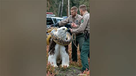 Eagle Vs Python A Battle Of Strength And Survival Shorts Eagle Paython Youtube