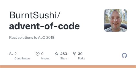 GitHub BurntSushi Advent Of Code Rust Solutions To AoC
