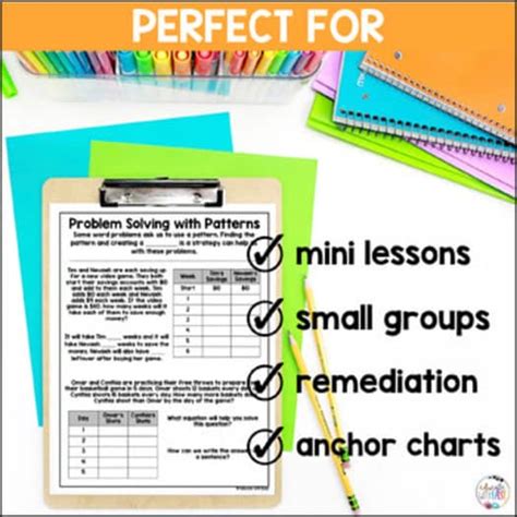 Coordinate System Graphing Ordered Pairs Numerical Patterns Guided Math
