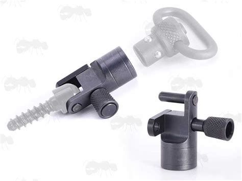 Qd Stud To Flush Fit 10mm Socket Swivel Base Adapter