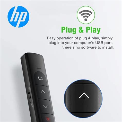 Hp Ss10 Presentation Flip Pen Presenter 2 4ghz Wireless Presenter Mu