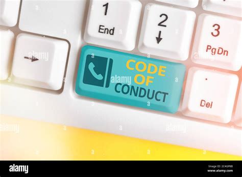 Text Sign Showing Code Of Conduct Business Photo Text Set Of