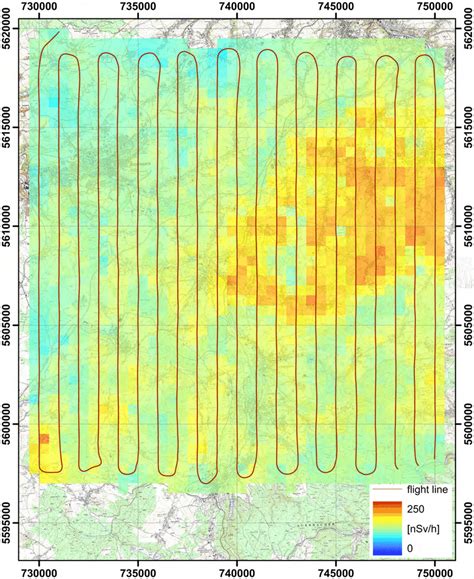 Dose Rate Over The Composite Mapping Area B1 Dtk25 C Bundesamt Für Download Scientific Diagram