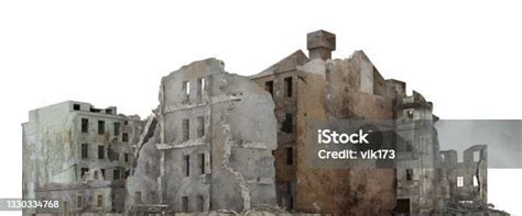 흰색 3d 일러스트에 고립 된 파괴 된 도시 건물 전쟁에 대한 스톡 사진 및 기타 이미지 전쟁 도시 파괴된 Istock