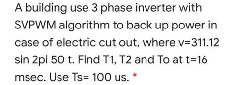 A Building Use 3 Phase Inverter With Svpwm Algorithm