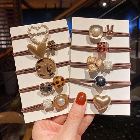 여성 다양한 머리 헤어링 고무줄 10종 세트 이랜드몰