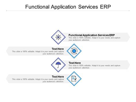 Functional Application Services Erp Ppt Powerpoint Presentation Design Temp