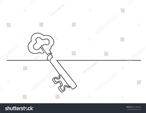 One Line Drawing Isolated Vector Object Stock Vector Royalty Free 751280629 Shutterstock
