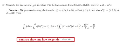 solved 1 compute the line integral jc fds where c is the
