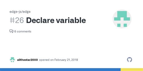 Declare Variable · Issue 26 · Edge Jsedge · Github