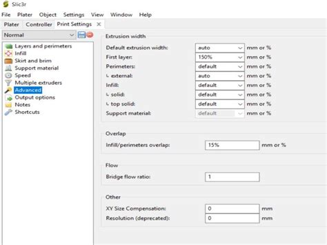 aide a la config slic3r discussions sur les imprimantes 3d forum