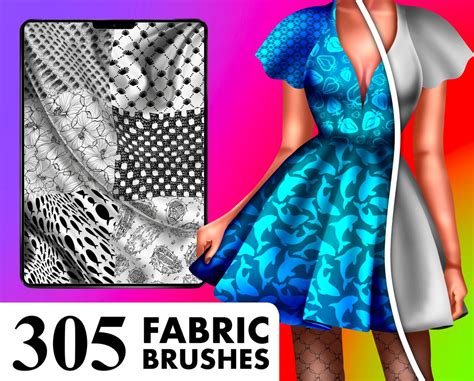 Procreate Fabric Brush Procreate Texture Brushes Procreate Etsy
