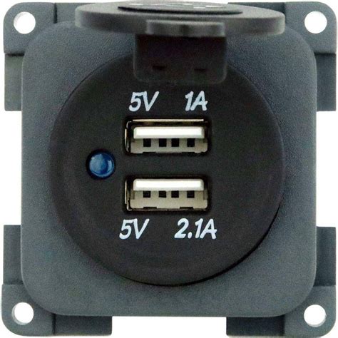 12v 2 Usb Type Socket Cbe Brown 33a Motorhome And Home Gas