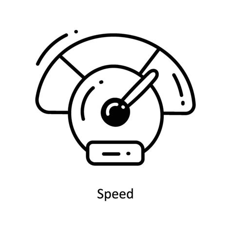 Speed Doodle Icon Design Illustration Startup Symbol On White