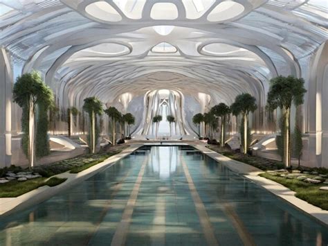 Premium Photo Futuristic Architectural Design