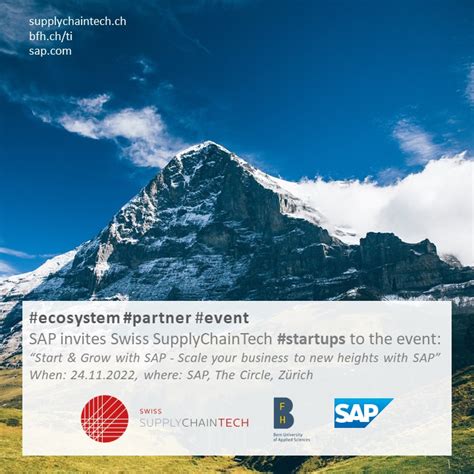 Ecosystem Partner Event With Sap 24 11 22 Swiss Supplychaintech