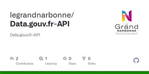 GitHub Legrandnarbonne Data Gouv Fr API Data Gouv Fr API